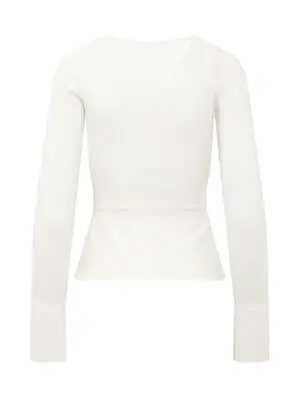 ANDREĀDAMO Chic Stretch Fabric Top