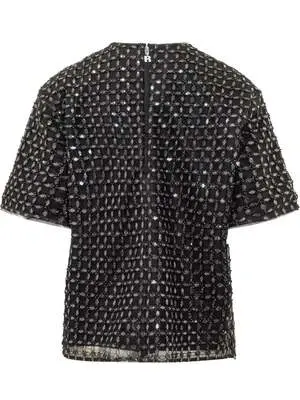 ROTATE BY BIRGER CHRISTENSEN Oversized Top With Plated Design