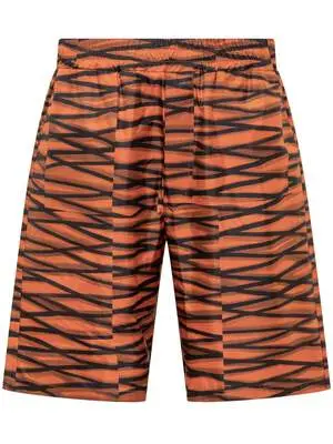 PIERRE-LOUIS MASCIA Stampaint Mini Shorts - Arancio