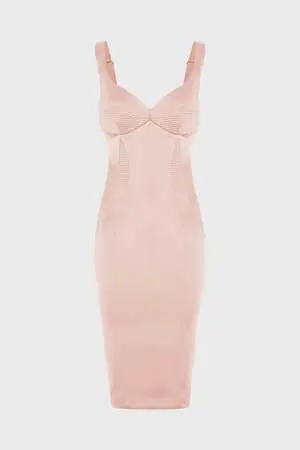 Elisabetta Franchi Elisabetta Franchi Chic Mini Dress Nude
