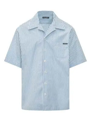 Dolce & Gabbana Striped Cut-out Sleeve Shirt - Rigato