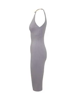 Elisabetta Franchi Elegant Suit With A-frame Neck - Lilla