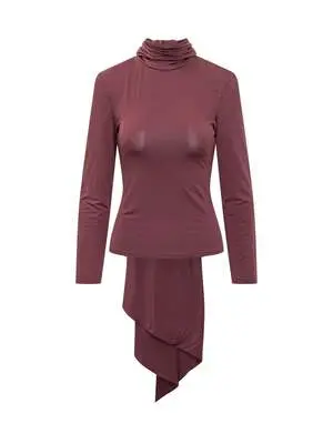 ROTATE BY BIRGER CHRISTENSEN Long Sleeve Scarf Top