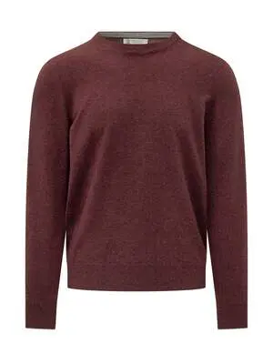 Brunello Cucinelli Brunello Cucinelli Cashmere Crewneck Sweater Borgogna