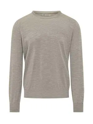 Brunello Cucinelli Fine Gauge Crewneck Sweater - Roccia