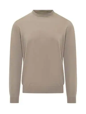 FILIPPO DE LAURENTIIS Wool Crew Neck Sweater - Grigio