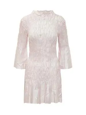 GONGDID DESIGN Three-quarter Sleeve Mini Dress