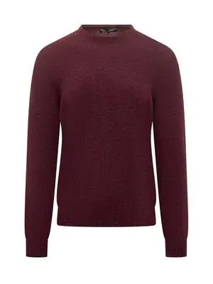FILIPPO DE LAURENTIIS Wool Pullover With Giro Neck Fall/winter 2025 - Bordeaux