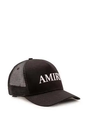 Amiri Logo Trucker Hat - Black