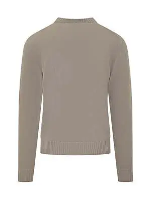 FILIPPO DE LAURENTIIS Merino Wool Giro Neck Sweater - Grigio