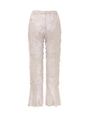 GONGDID DESIGN Sophisticated Pleated Trousers With Flared Hem