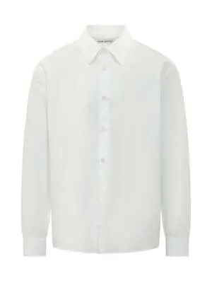 Our Legacy Essential Long-sleeve Shirt - White Liquid