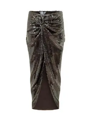 ROTATE BY BIRGER CHRISTENSEN Sequin Knot Mini Skirt - Mole'