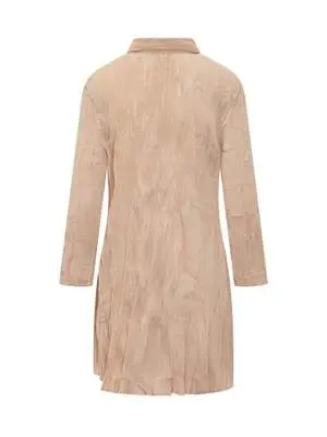 GONGDID DESIGN Tailored Suit Shirt With Elegant Collar And Buttons - Peach