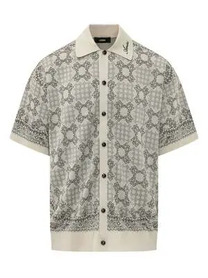 Amiri Checks Pattern Button-up Shirt - Alabaster