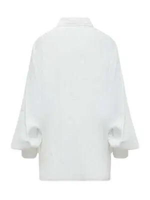 SOSUE Blouse With Collar And Wide Sleeves