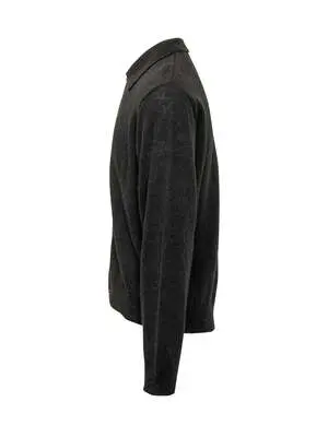 Our Legacy Evening Fuzzy Polo Shirt - Black Fuzzy