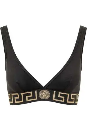Versace Stretch Bra - Black