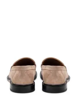 STURLINI Luxurious Suede Loafers With Front Strap