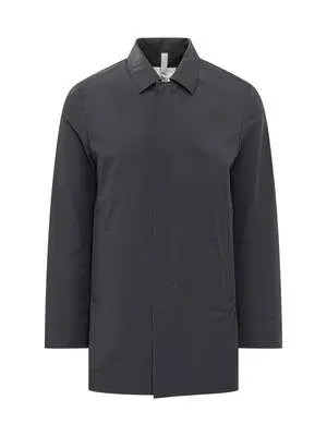 DUNO Neck Shirt Jacket - Navy