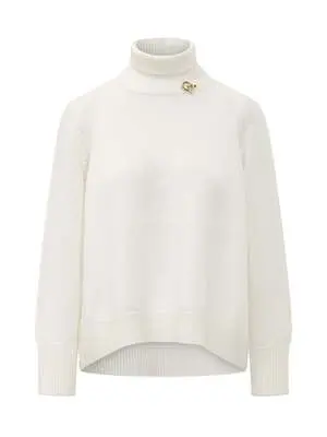 Fabiana Filippi Wool Turtleneck Pullover - Rafia