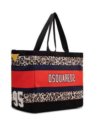 Dsquared2 Canvas Animalier Tote Handbag - Maculato