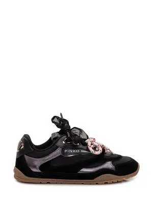 Pinko Leather Sneakers - Black