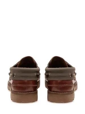 Barbour Deck Boat Shoes Lace-up Shoes - Mahogany