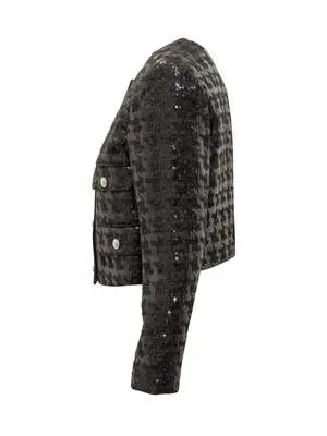 MICHAEL KORS Michael Michael Kors Tweed Blazer With Paintillettes