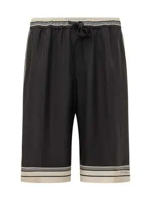 Dolce & Gabbana Relaxed Fit Drawstring Shorts - Righe F.nero
