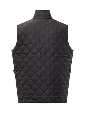 Barbour Quilted Puffer Gilet With Front Pockets - Navy