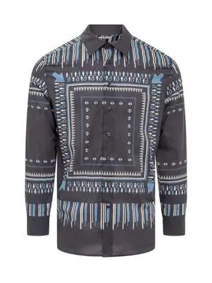 Etro Geometric Print Cotton Shirt