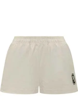 Amiri Logo Application Mini Shorts - Alabaster