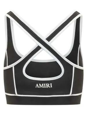 Amiri Paintline-trim Top - Black