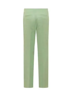 THE SEAFARER Trousers Melina Relaxed Fit, Spring/summer 2025 - Verde