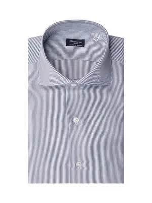 FINAMORE 1925 Classic Striped Shirt - Bianco