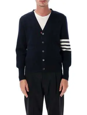 Thom Browne 4-bar Wool Cardigan - Blu