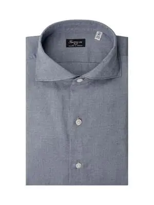 FINAMORE 1925 Milan Eduardo Shirt - Denim