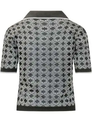 Amiri Amended Polo With Geometric Motif