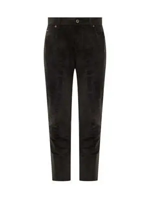 Dolce & Gabbana Velvet Trousers - Nero