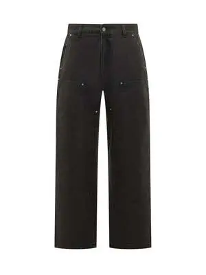 REPRESENT Worker Paintnt Trousers With Tasche Applicate - Jet Black
