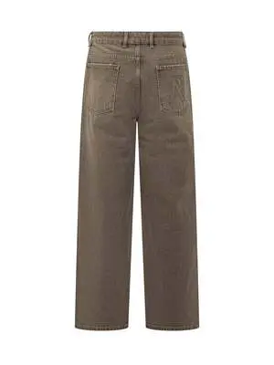 REPRESENT Straight Fit Jeans - Washed Olive