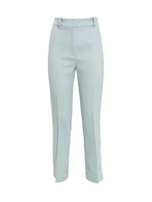 HEBE STUDIO Chic Cigarette Trousers - Azzurro