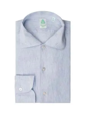 FINAMORE 1925 Classic Striped Cotton Shirt - Bianco