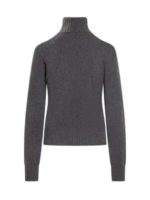 AMI Paris Fashionable Dolcevita Sweater Fall/winter 2025 - Anthracite