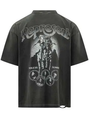 REPRESENT Pocketed Graphic T-shirt - Stained Black