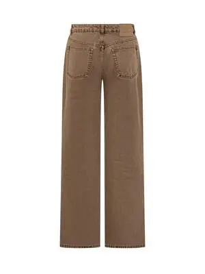 AMI Paris Retro-inspired Slim Fit Jeans - Noisette