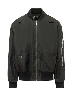 44 LABEL GROUP Nylon Bomber Jacket - Black