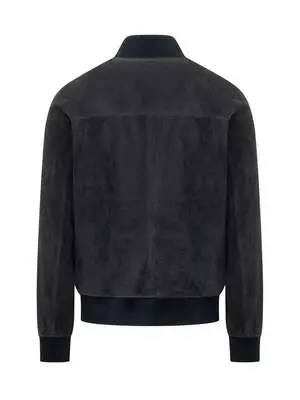 RENZO CENCI Stylish Bomber Jacket With Neck Detail