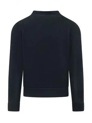 RAKKI Essentials Sweatshirt With Giro Neck - Blu Notte